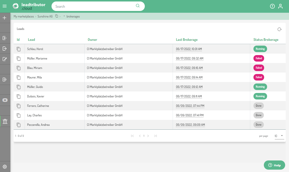 Distribution log – leadtributor Help Center